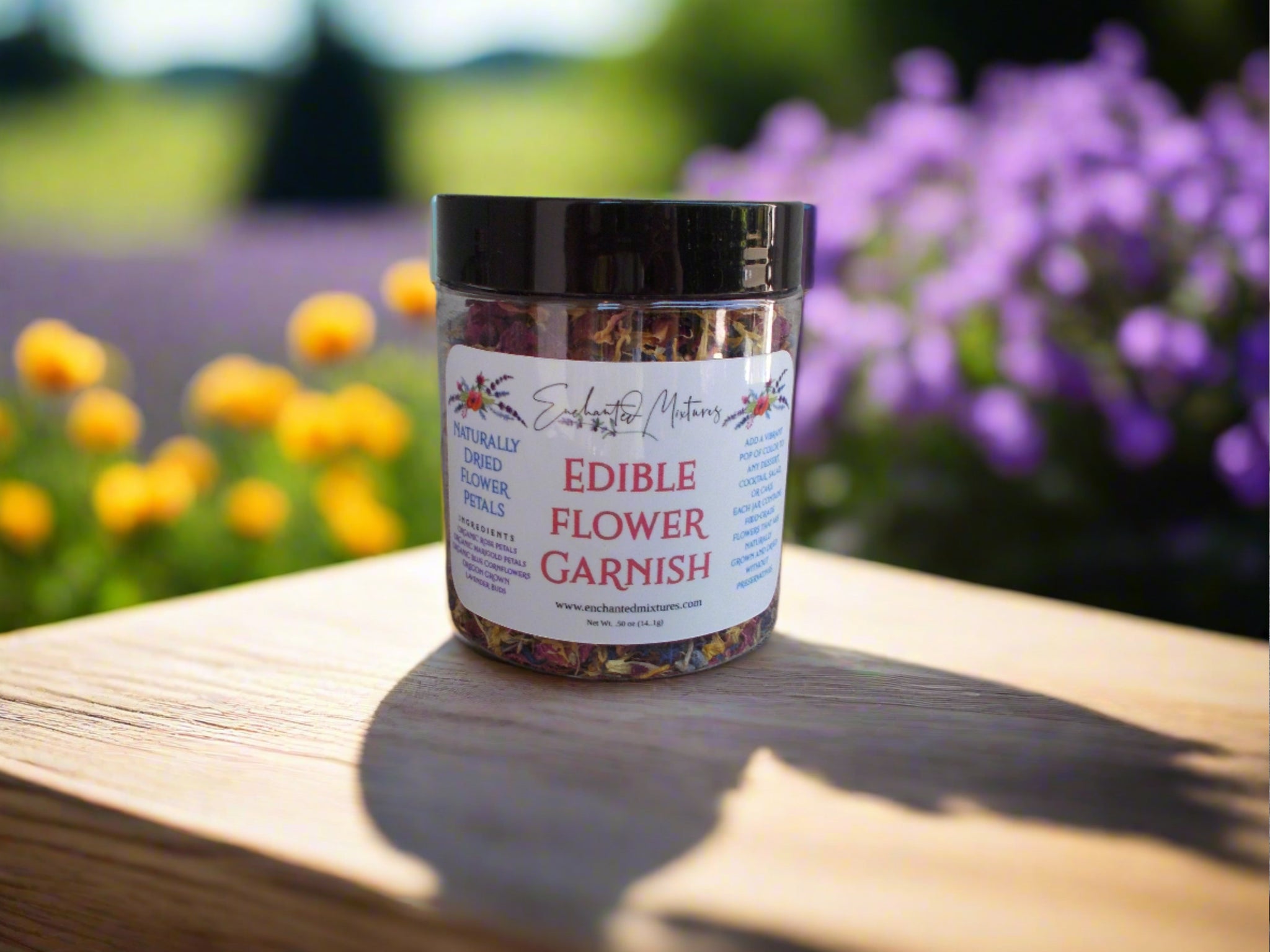Edible Flower Garnish – Enchanted Mixtures