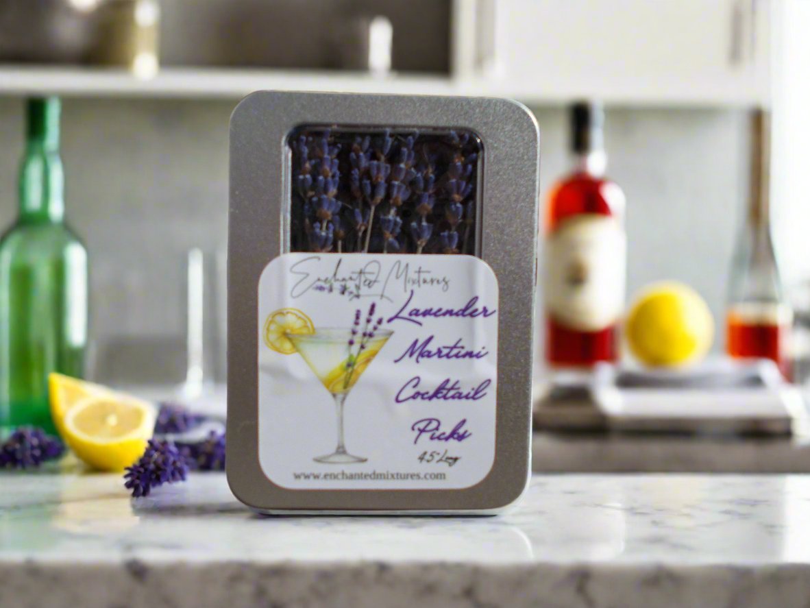 Lavender Martini Cocktail Picks – Enchanted Mixtures