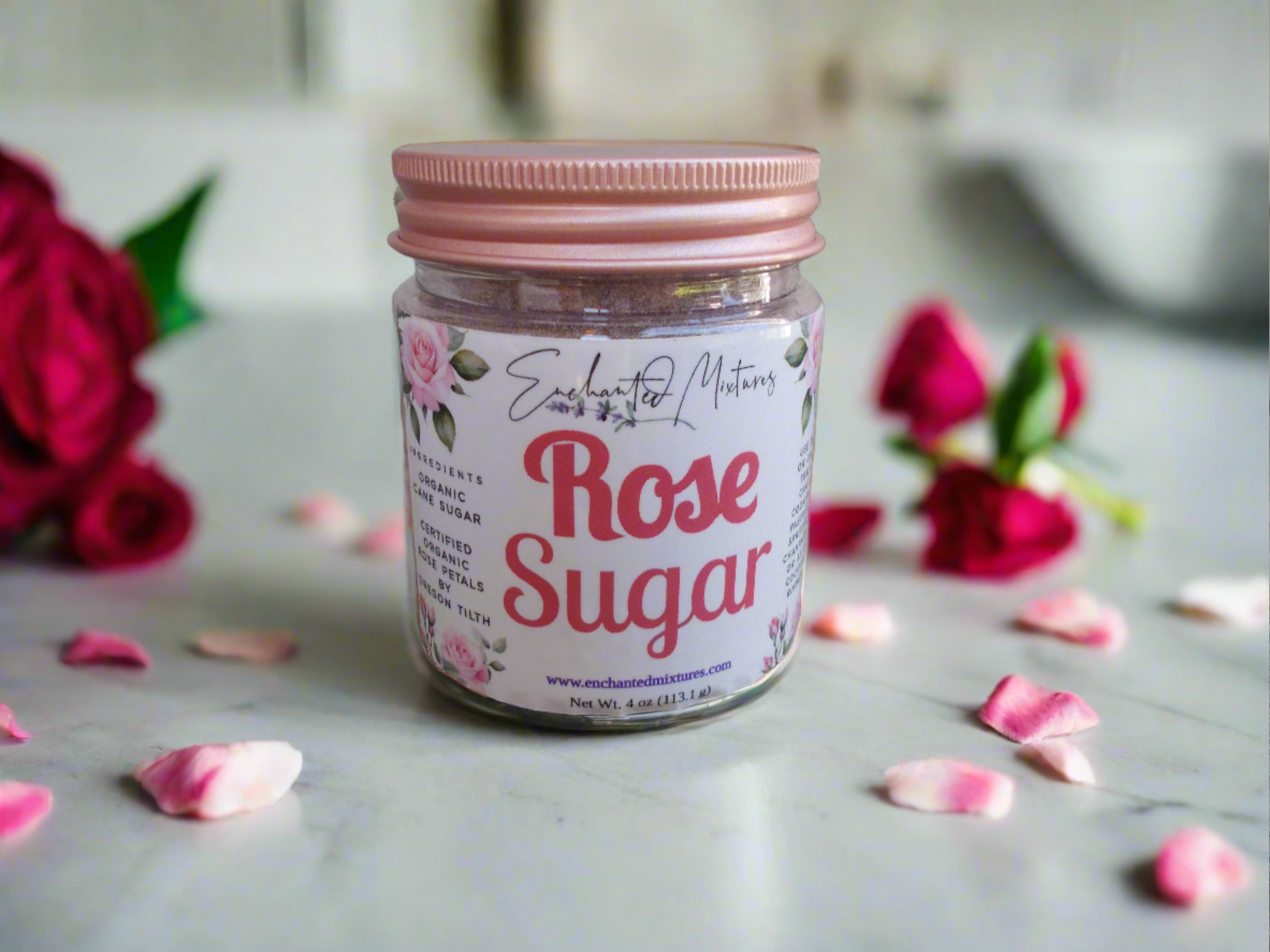 Rose Infused Sugar – Enchanted Mixtures